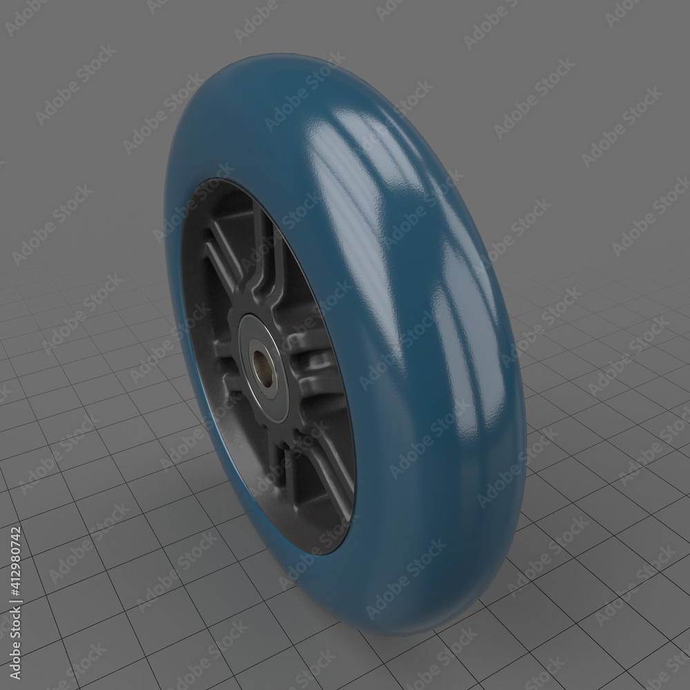 Roller skates wheel Stock 3D asset | Adobe Stock