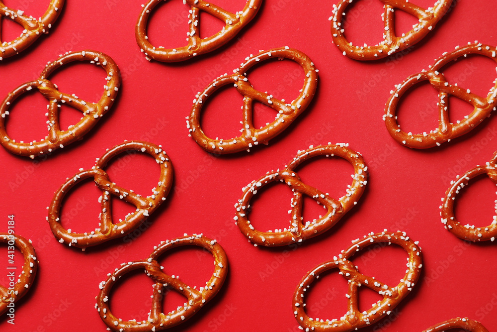 Red background with traditional German background Stock Photo | Adobe Stock