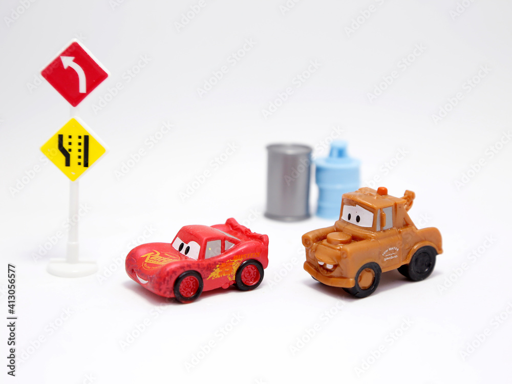 Cars. Lightning MCQUEEN and Crane Mate. Highway. Toys cars for Children ...