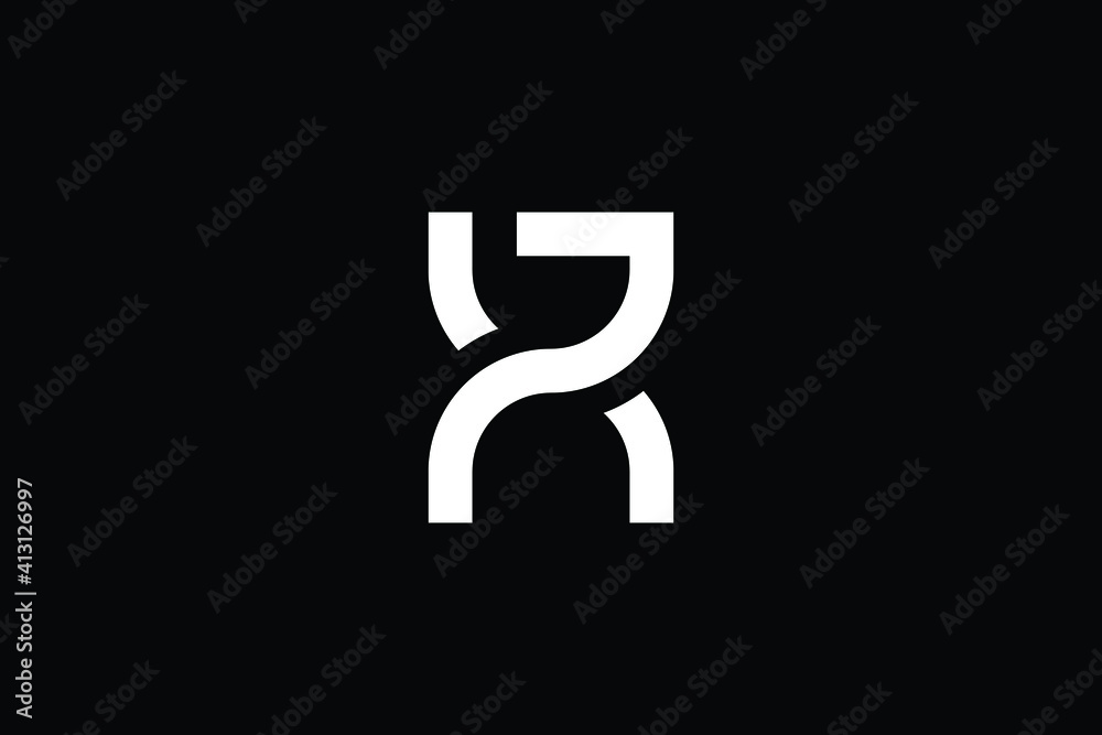 Vecteur Stock XR logo letter design on luxury background. RX logo ...