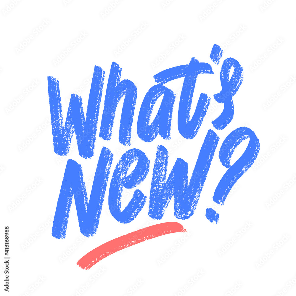 What's new. Vector handwritten sign. Stock Vector | Adobe Stock