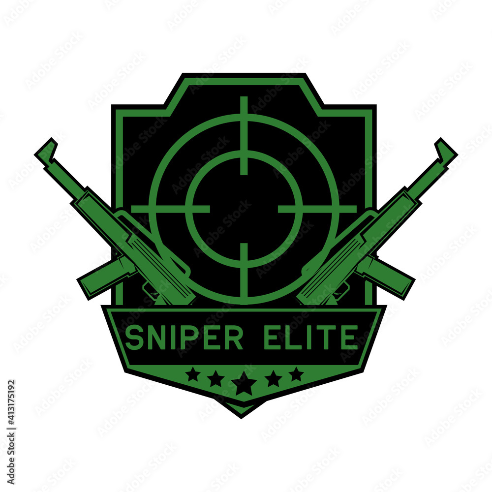 army badge logo isolated on white background, vector illustration Stock ...