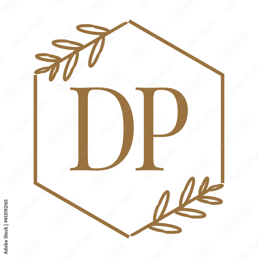 Simple Elegant Initial Letter Type DP Logo Sign Symbol Icon, Logo ...