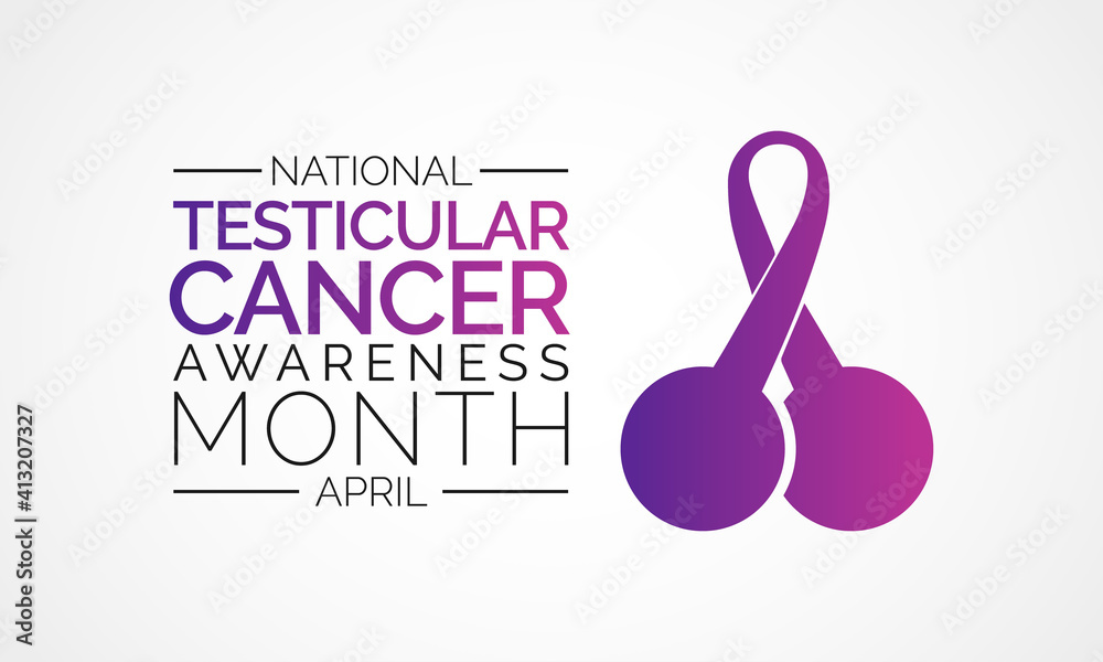 Vector Illustration On The Theme Of Testicular Cancer Awareness Month