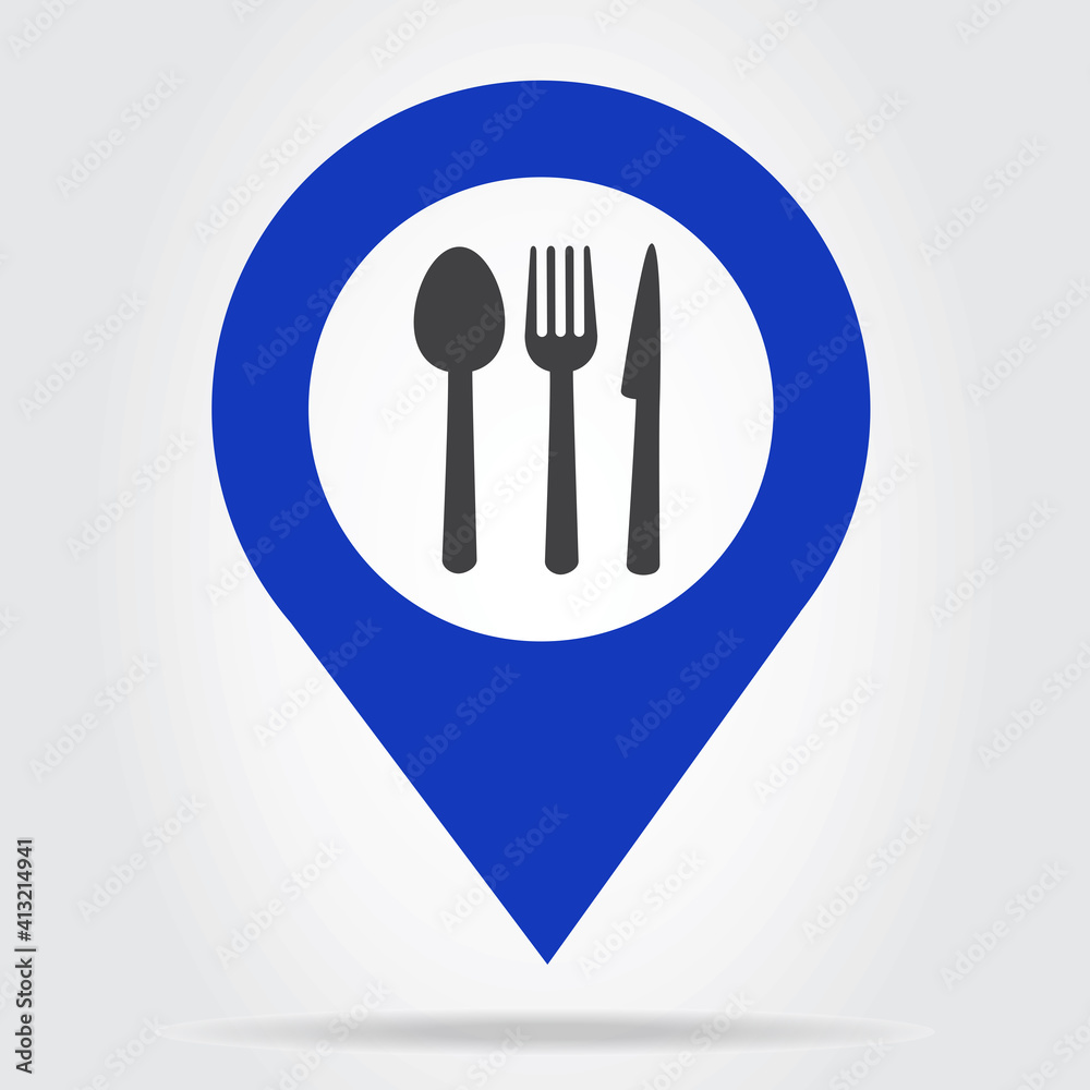 Vecteur Stock Restaurant icon vector isolated on white background ...