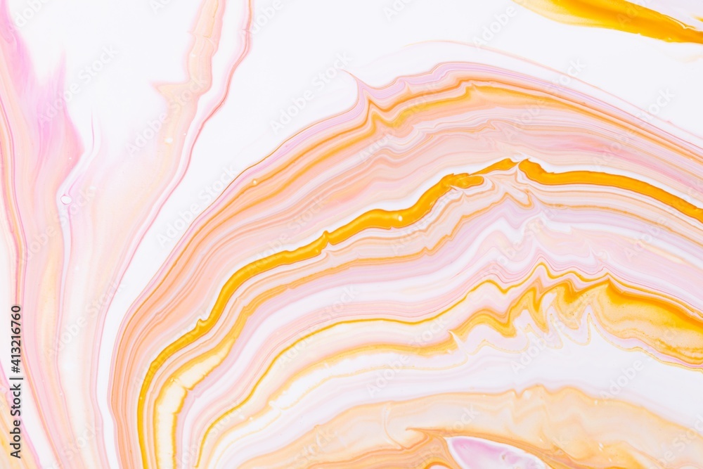 Fluid art texture. Abstract background with mixing paint effect. Liquid ...