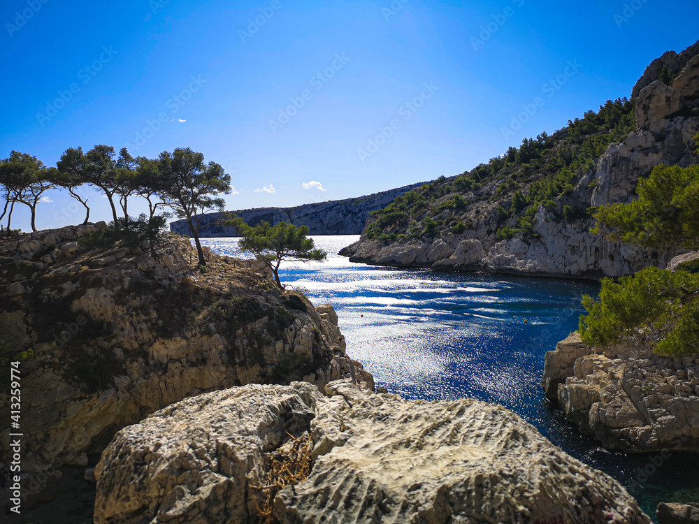 Foto de Calanque at the french riviera do Stock | Adobe Stock