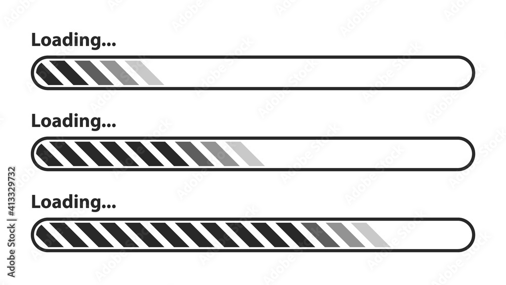 loading icons, load indicator sign, waiting symbols. Vector ...