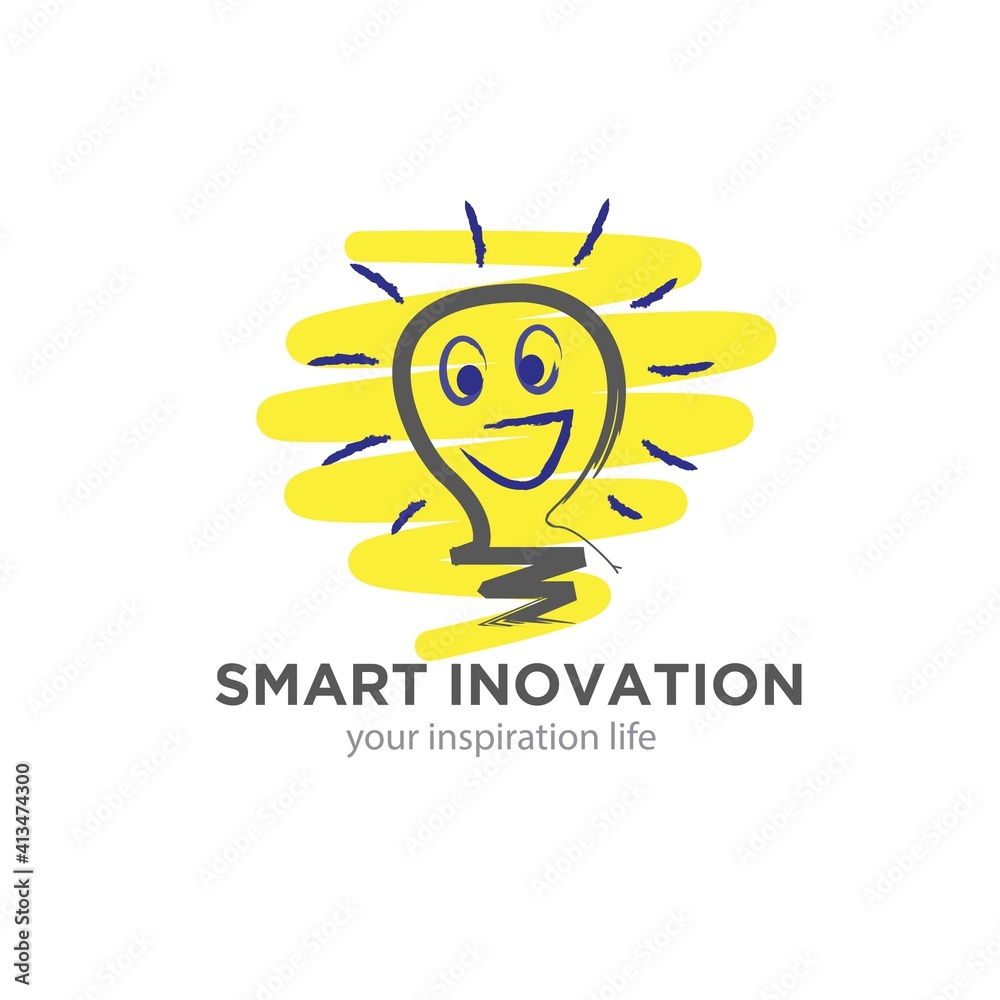 smart innovation logo designs for motivation and spirit life Stock ...