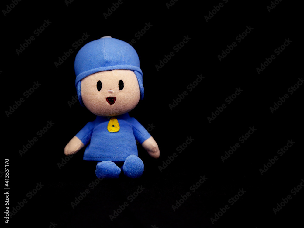 Pocoyo doll. Series for babies and toddlers. Preschool boy discovering ...
