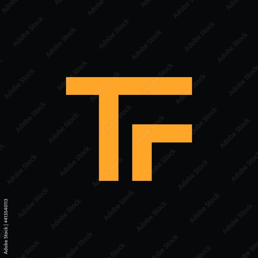tf letter logo icon symbol design Stock Vector | Adobe Stock