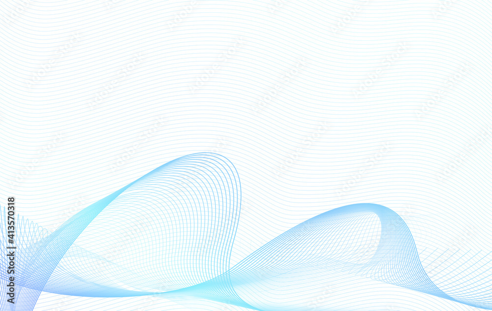 Wavy light blue subtle lines. Sea, ocean waves concept. Colored wave ...