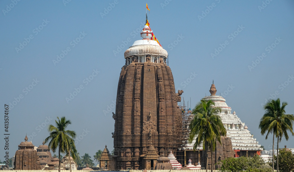Detail of the Jagannath Temple in Puri, Odisha, India. Stock Photo ...