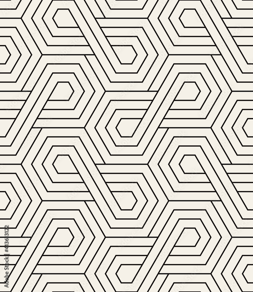 Vector seamless pattern. Modern stylish texture. Repeating geometric ...