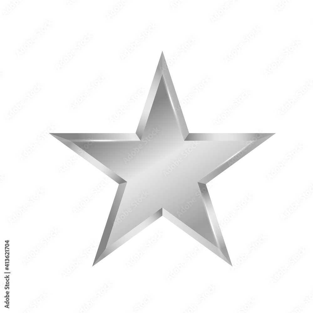 silver star Stock-Vektorgrafik | Adobe Stock