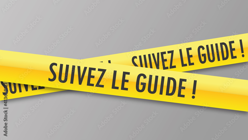 Logo suivez le guide. Stock Vector | Adobe Stock