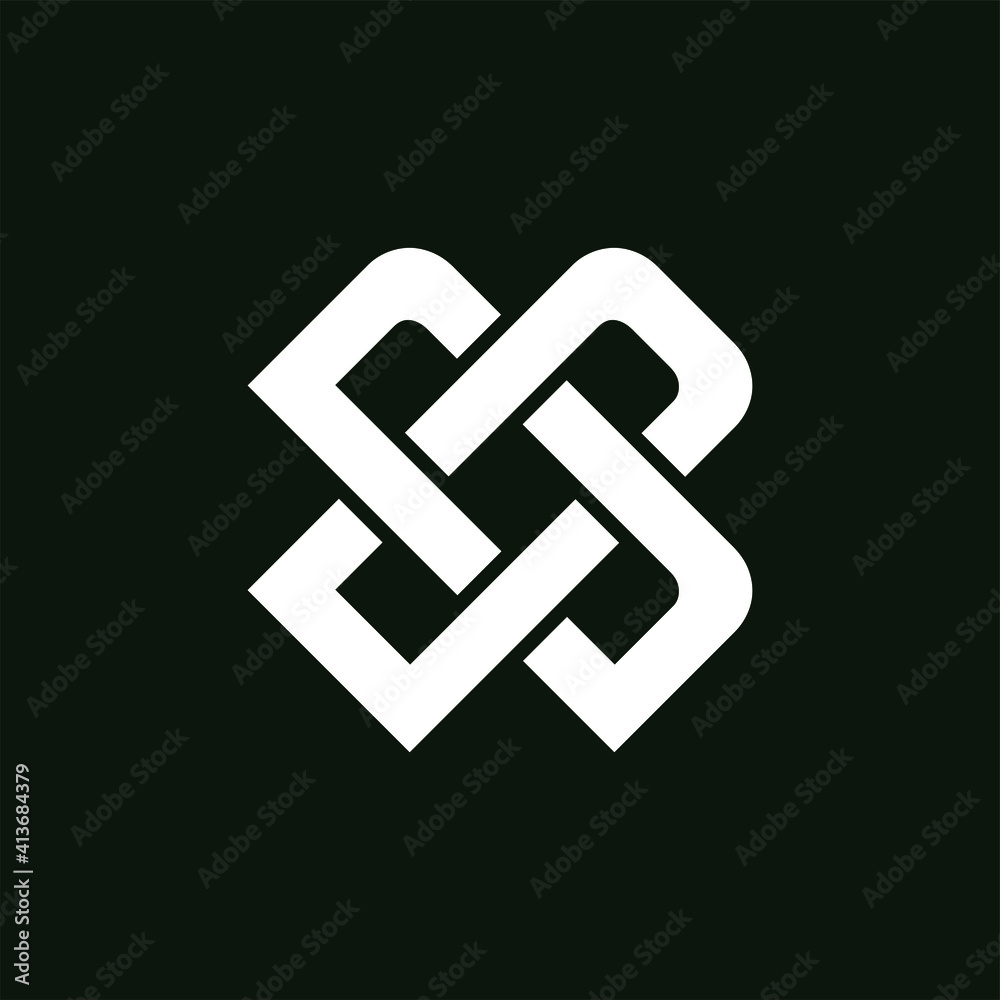 Initial letter D or DD logo template with sacred geometric heraldic ...