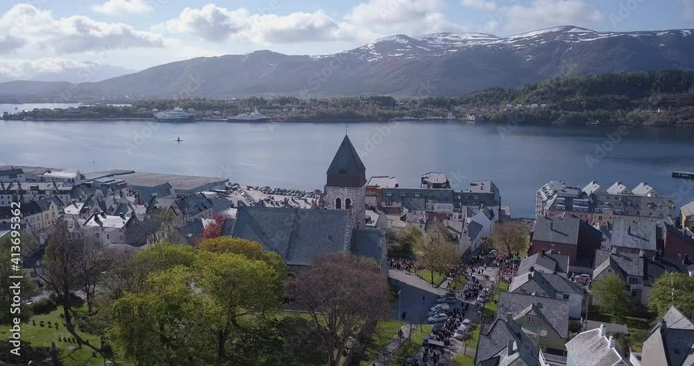 Absolutely cinematic drone footage of Alesund, Norway's most beautiful ...