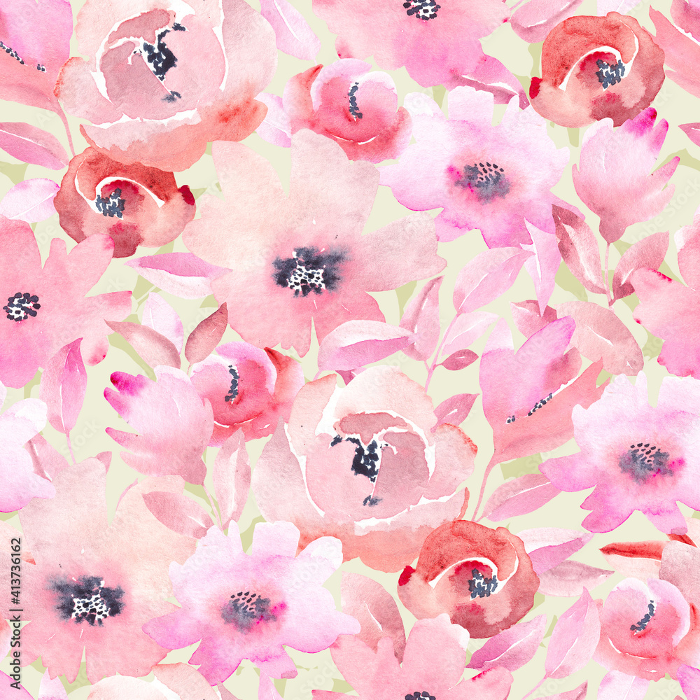 Pink Floral Pattern Tumblr