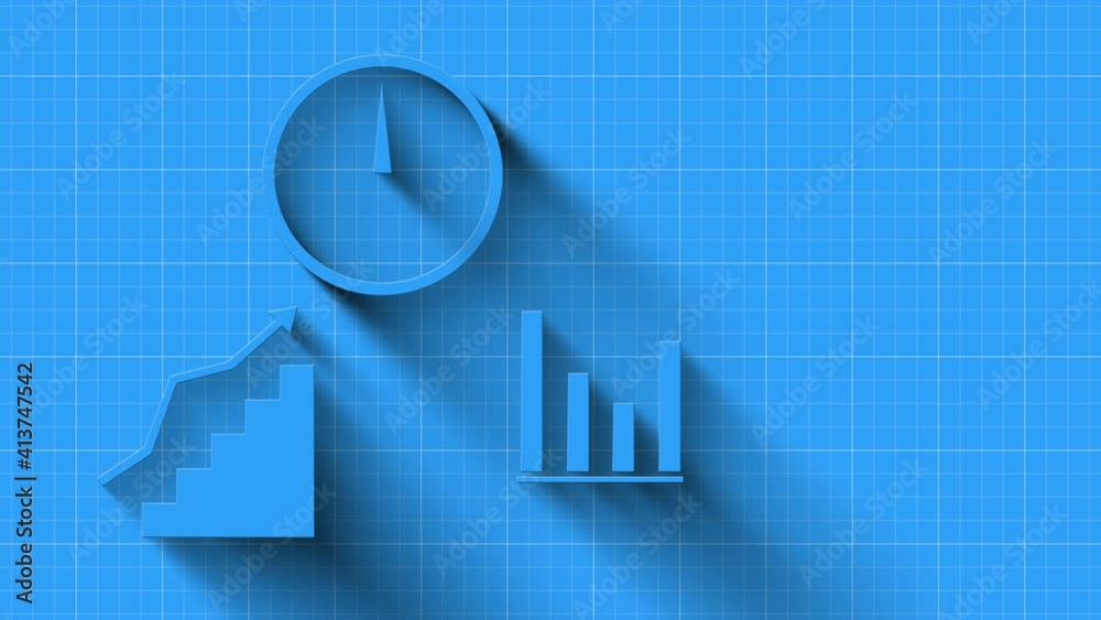 Economic analysis infographic with growing business data report and ...