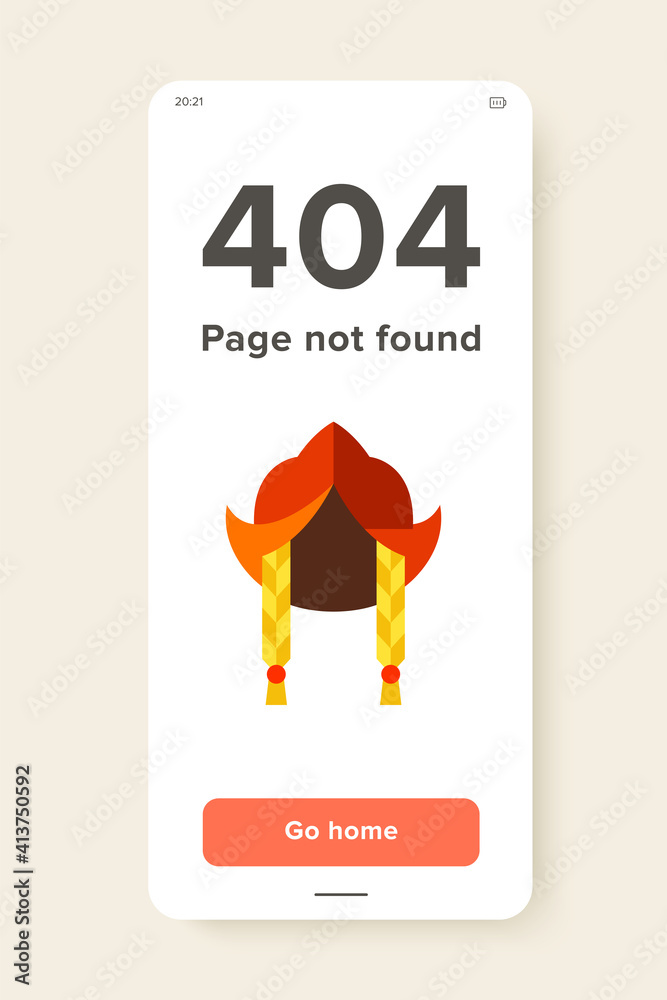 Vector icon of red Holland hat with braids. Little red riding hood ...