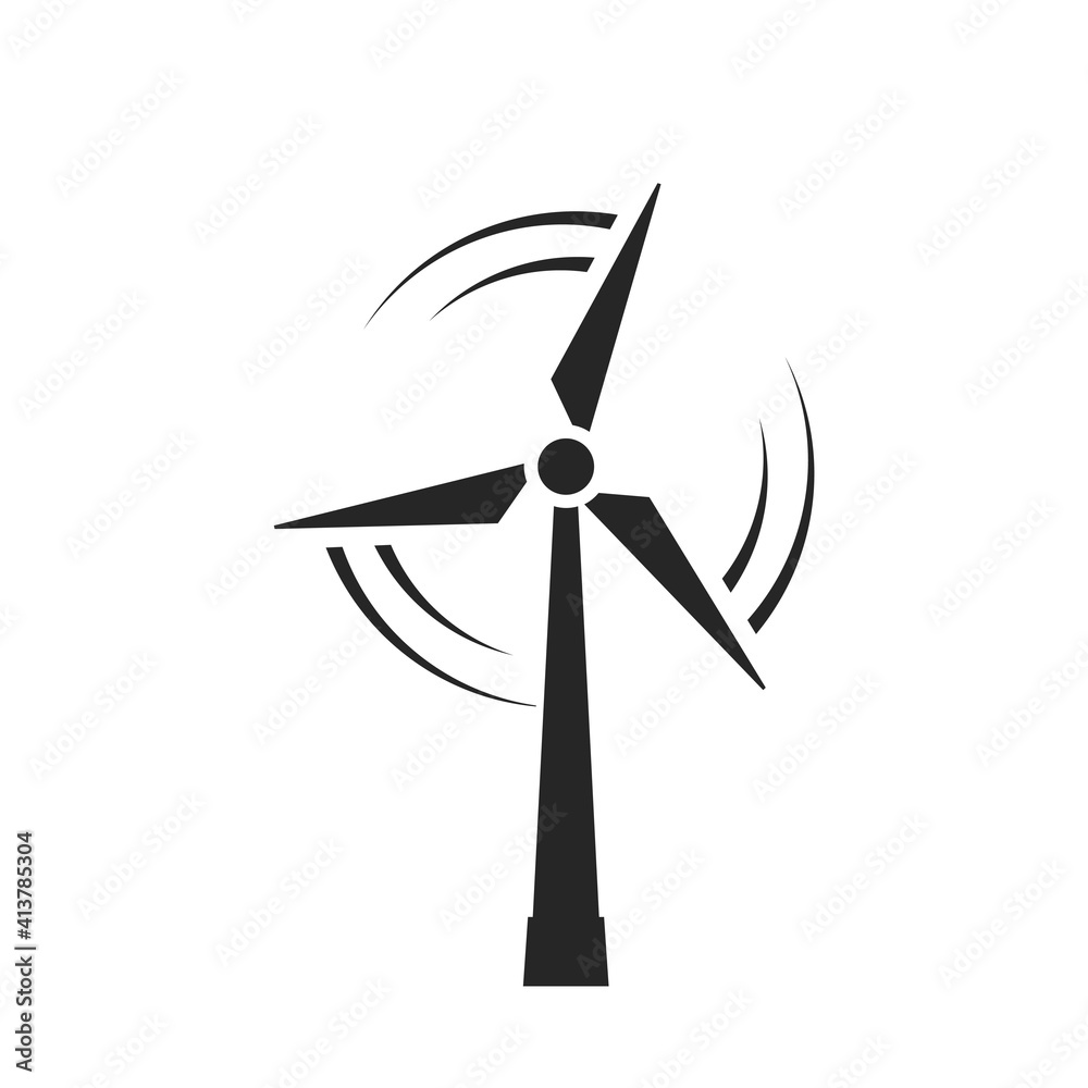 wind energy icon. eco friendly, sustainable and alternative energy ...