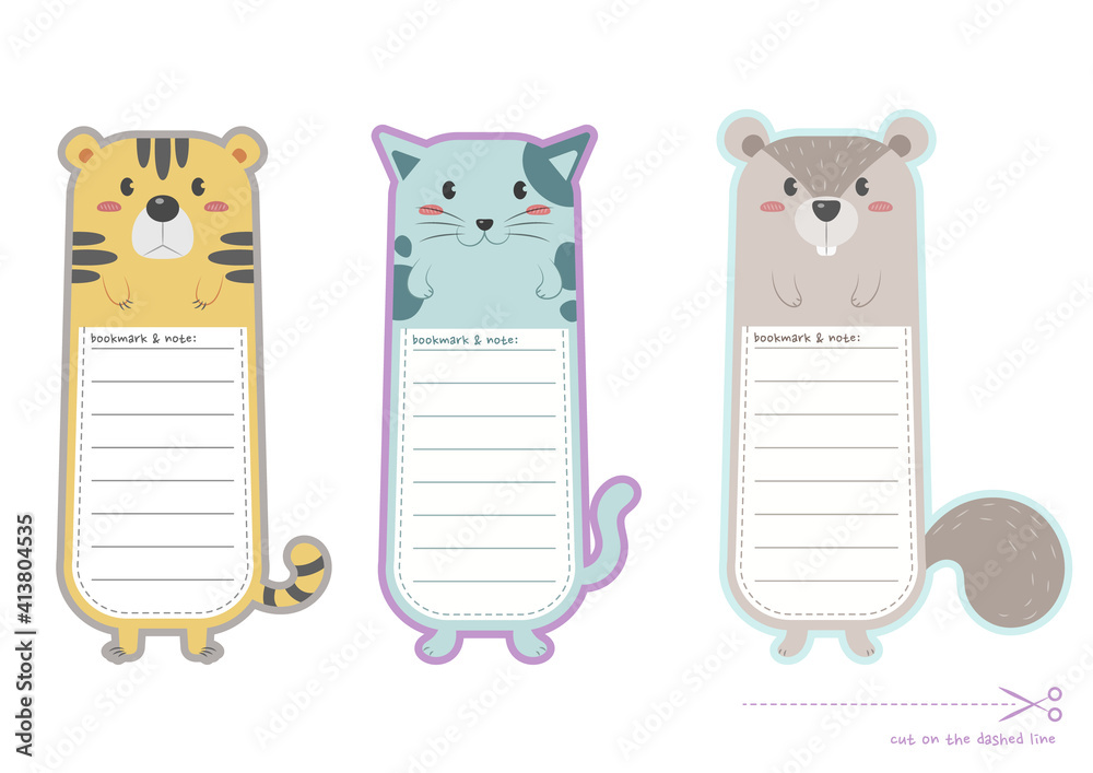 Animal Bookmarks To Print