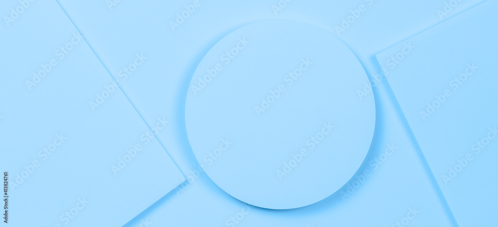 Abstract geometric shapes and lines light blue color paper texture ...