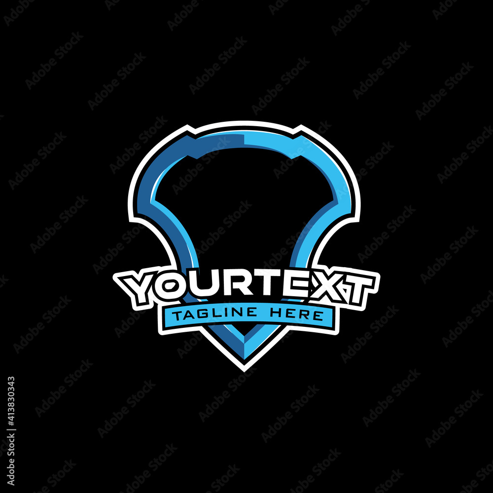Mascot frame for esport sport logo Stock Vector | Adobe Stock