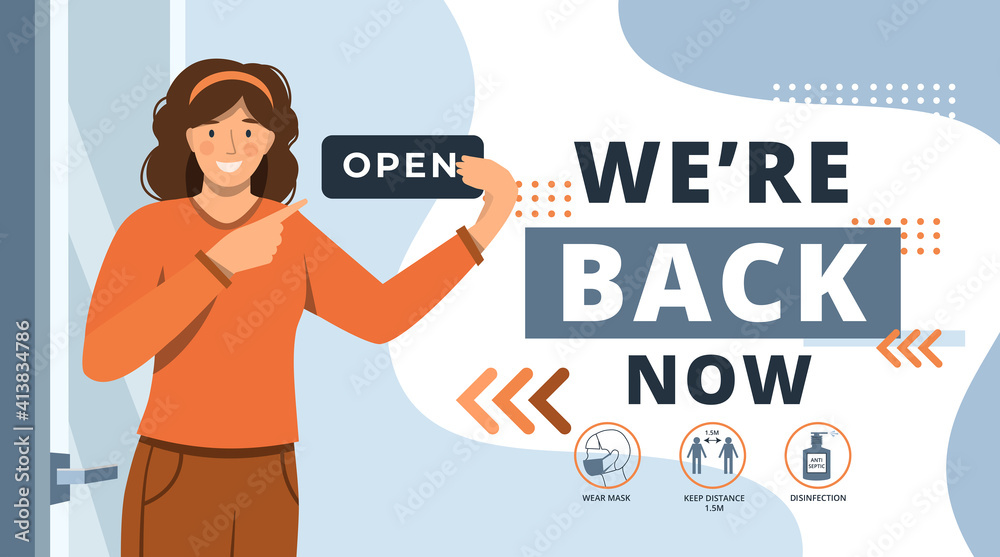 We are open again after quarantine.Reopening.Welcome back after ...