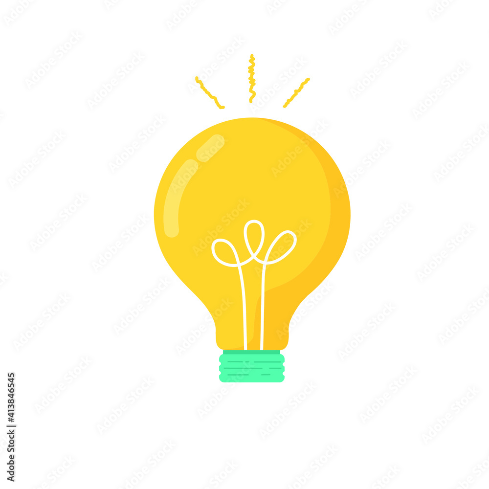 The light bulb is full of ideas And creative thinking, analytical ...