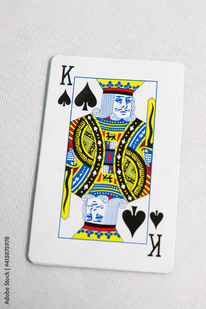 playing cards white background Stock Photo | Adobe Stock