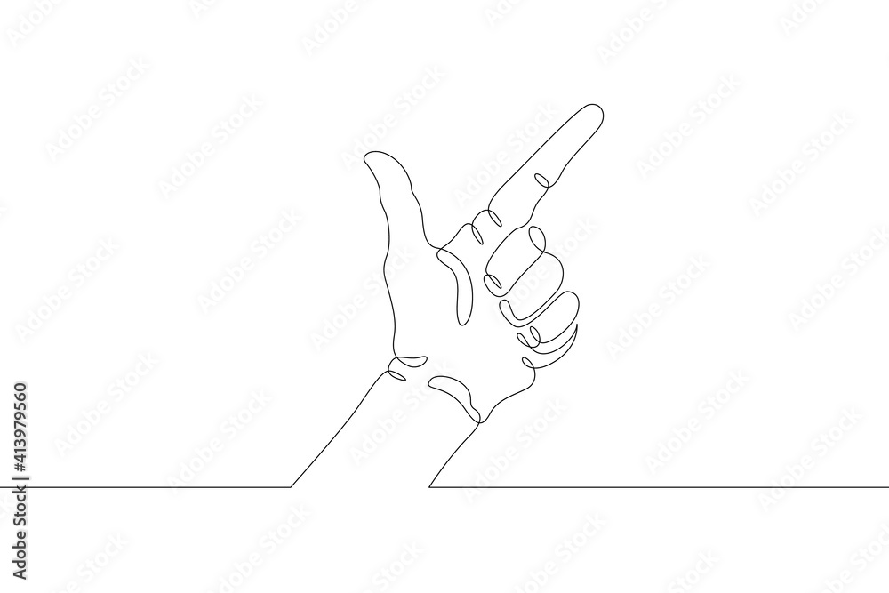 Wrist. Palm gesture. Different position of the fingers. Sign and symbol ...