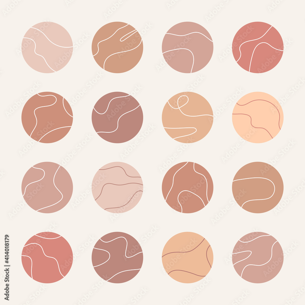 Abstract backgrounds, social media highlight covers Stock Vector ...