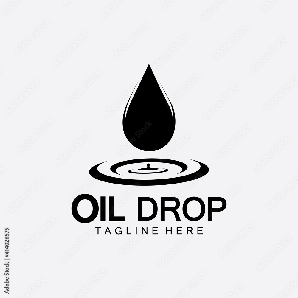 Oil drop logo vector illustration design template,design inspiration ...
