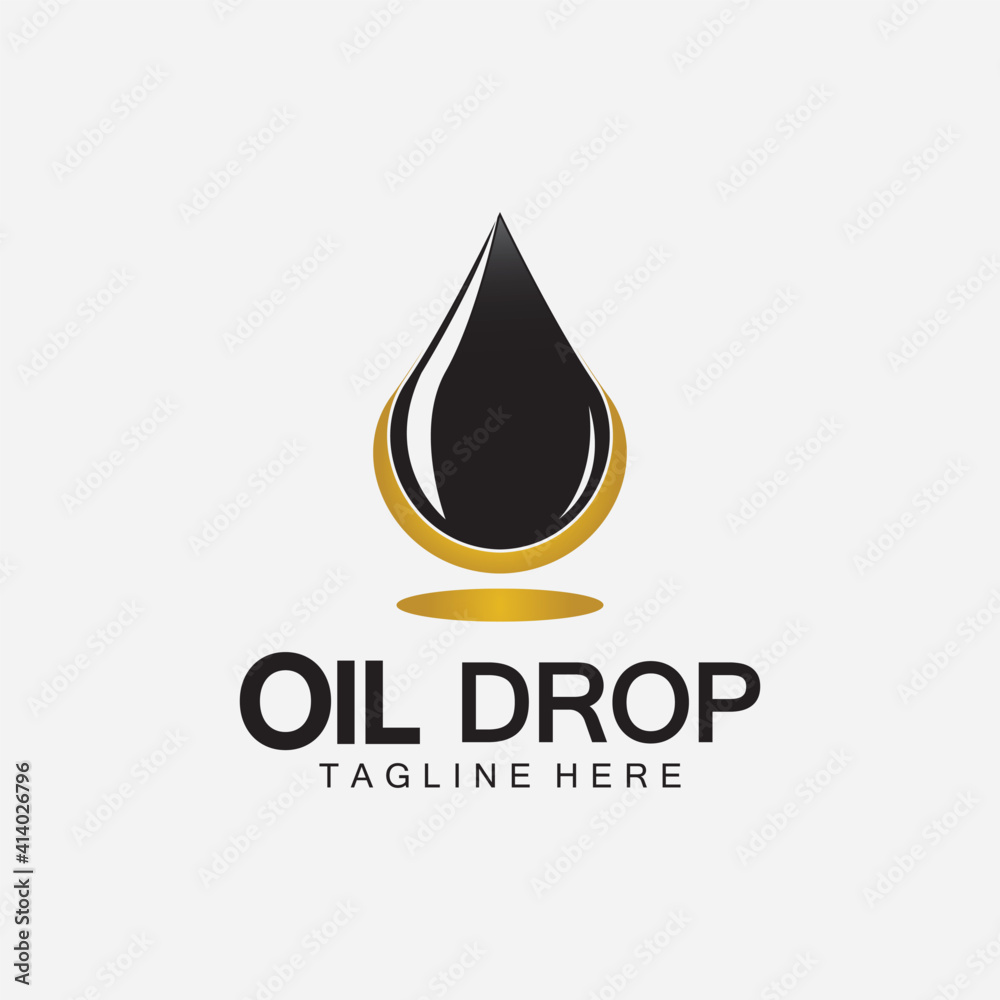 Oil drop logo vector illustration design template,design inspiration ...