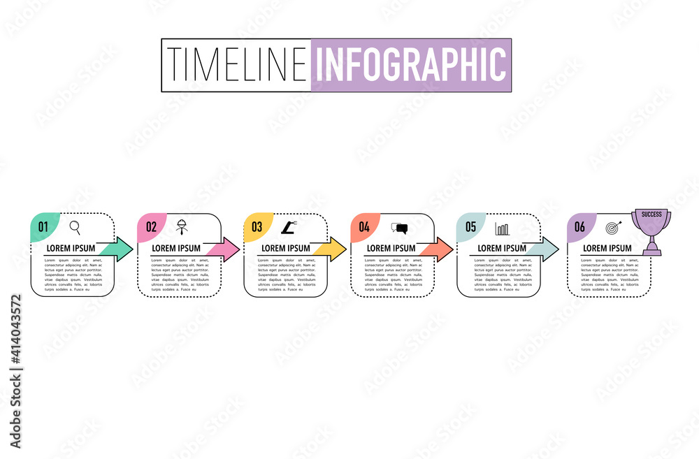 Minimal infographic design for business flowchart step process diagram ...