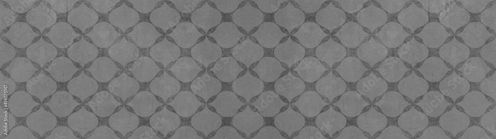 Gray grey anthracite traditional motif tiles texture background banner ...
