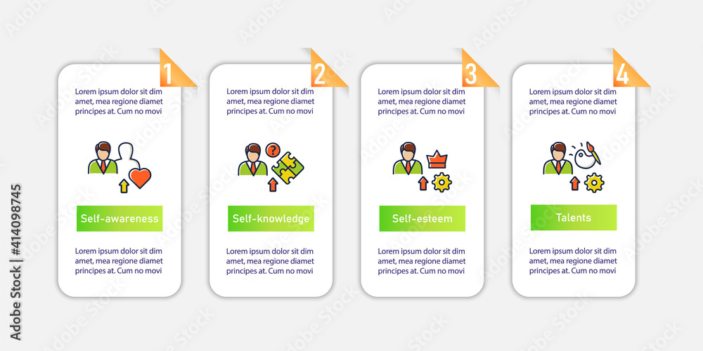 Personal growth vector infographics. Personal development template for ...