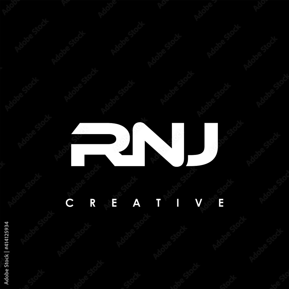 RNJ Letter Initial Logo Design Template Vector Illustration Stock ...