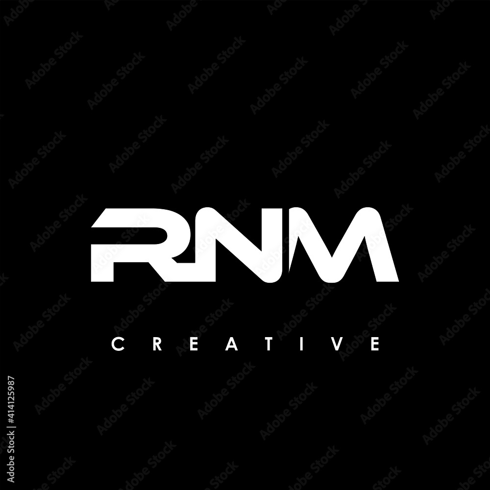 RNM Letter Initial Logo Design Template Vector Illustration Stock ...