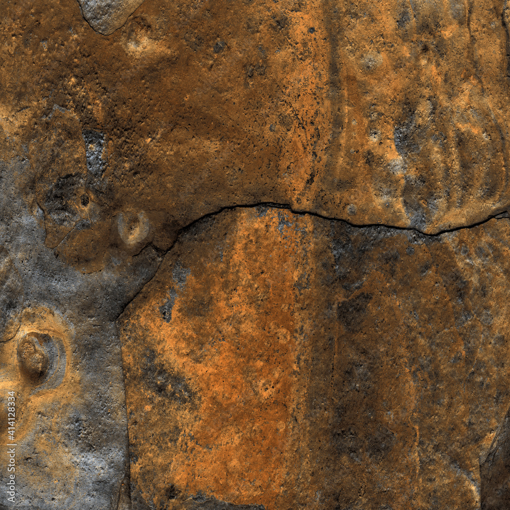 Metal Rust Stone Texture Background With Cement Effect In golden ...