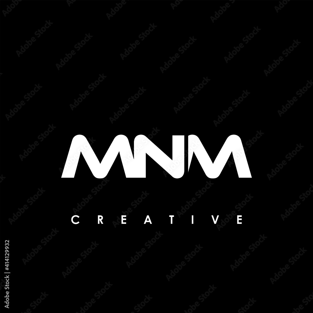 MNM Letter Initial Logo Design Template Vector Illustration Stock ...