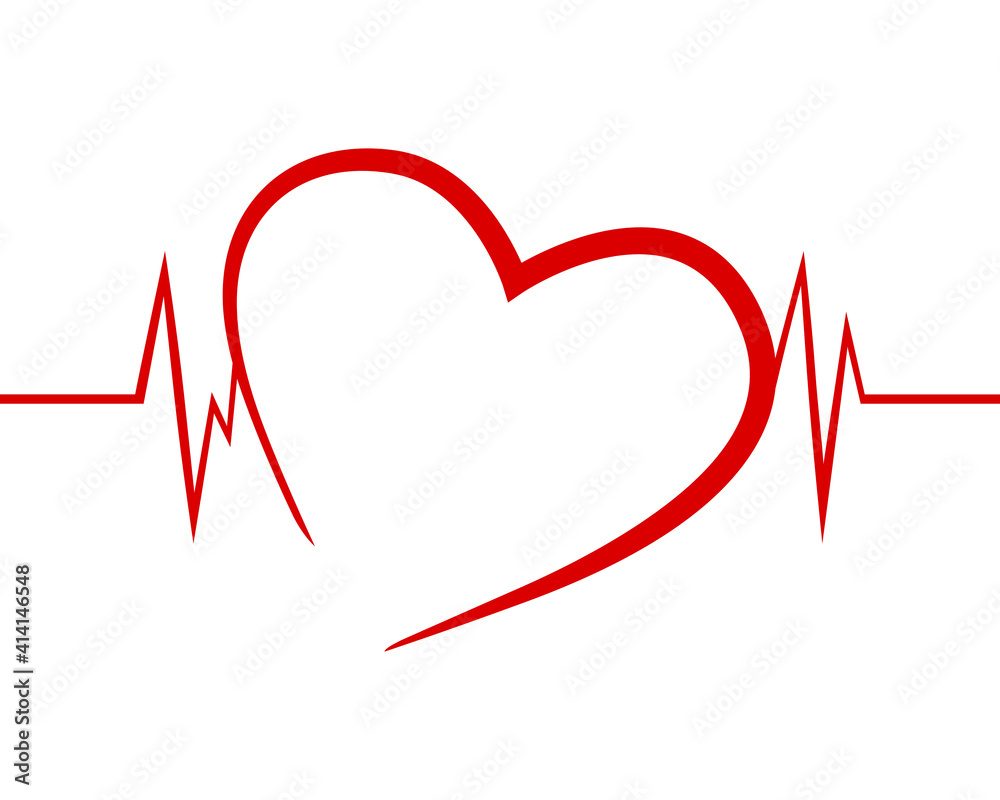 Healthy Heartbeat Vector