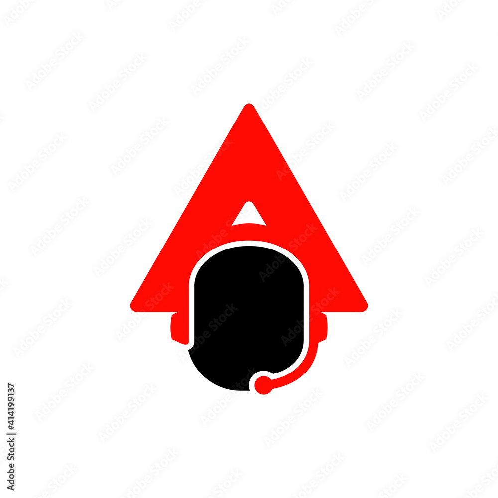 Letter A Customer Service Logo Design Stock Vector Adobe Stock Letter A Customer Service Logo Design Stock Vector Adobe Stock