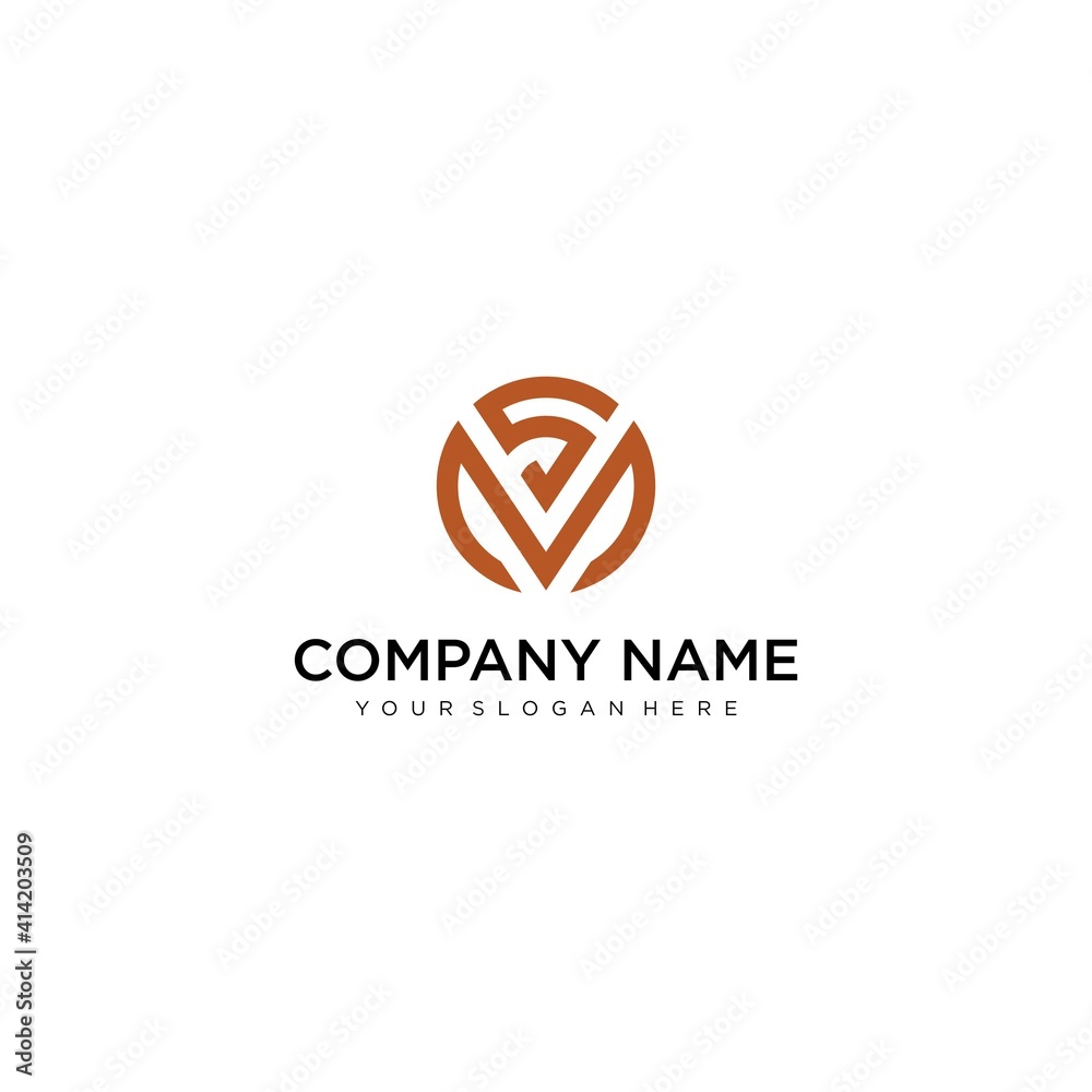 Letter SM line logo design. Linear creative minimal monochrome monogram ...