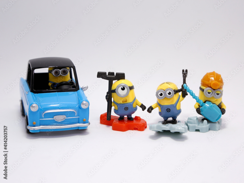 Minions. Minion driving a car. Main minion of the movies. Character ...