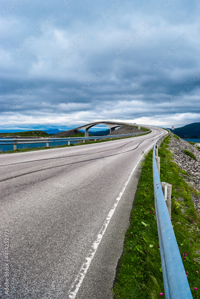 Storseisundet Bridge (Storseisundbrua) is the most famous and longest ...