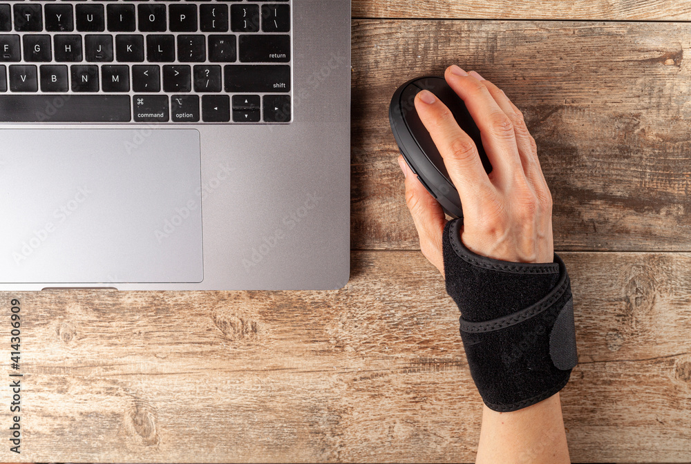 Chronic trauma to the wrist joint in people using computer mouse may ...