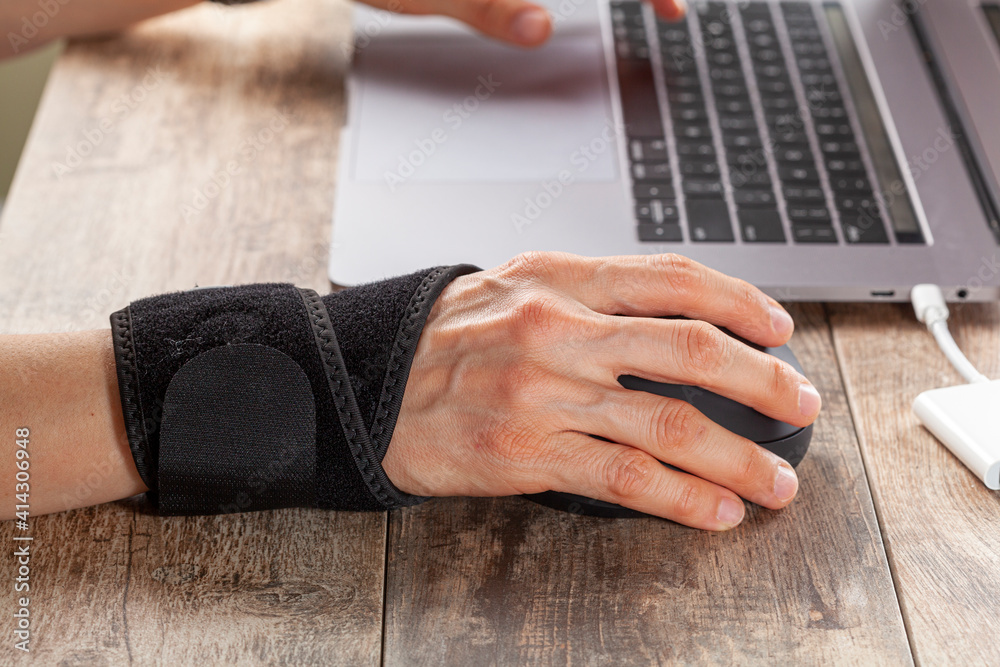 Chronic trauma to the wrist joint in people using computer mouse may ...